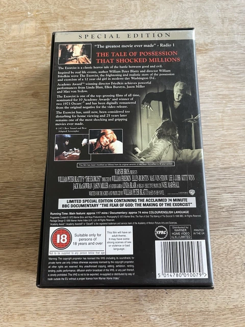 THE EXORCIST SPECIAL Edition VHS £22.90 - PicClick UK