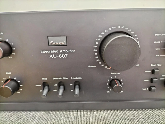 AMPLIFICATEUR INTÉGRÉ SANSUI AU-607 vintage composant audio haute ...