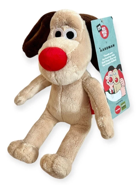 WALLACE AND GROMIT Plush Soft Toy Red Nose Day Comic Relief Limited ...