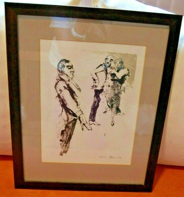 THOMAS GRÄTZ - Gemälde "BOLERIAS" 1987 - 47,5 x 38,5 cm mit Rahmen EUR ...