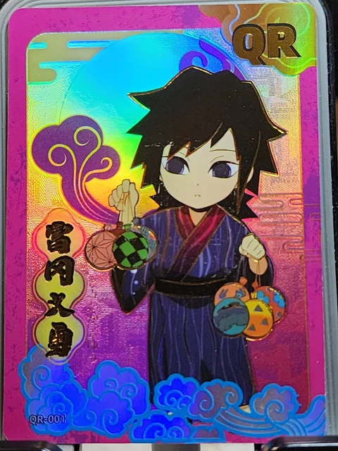 GIYU TOMIOKA QR QR-001 Soul Card Demon Slayer Kimetsu pas de carte ...