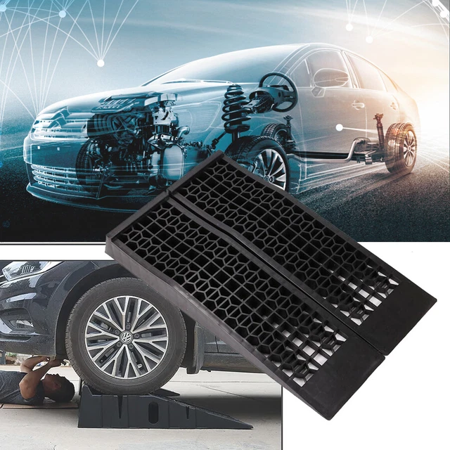 1 PAAR AUTO Auffahrrampe Rampe Heavy Duty PKW Fahrzeugrampe Kunststoff ...