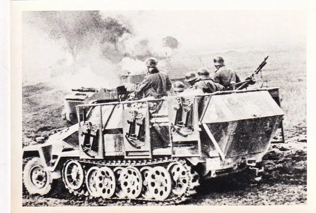 RARE HEINZ NOWARRA Photo WWII GERMAN SDKFZ 251 HALFTRACK w/ ROCKET ...