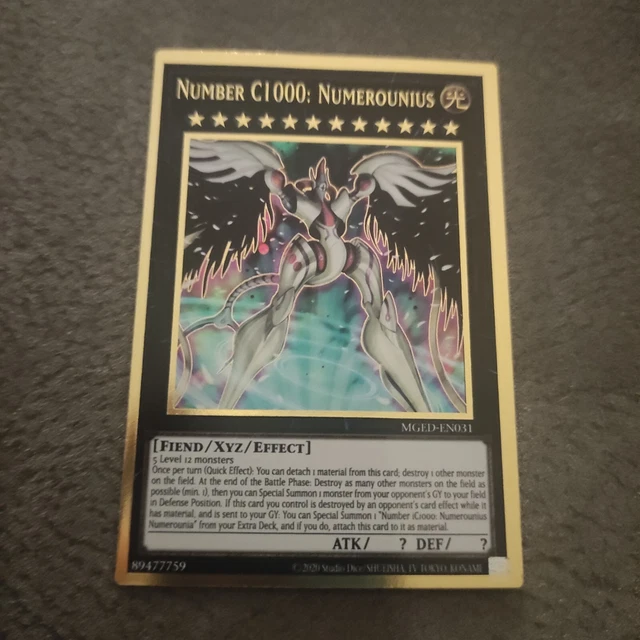 NUMBER C1000: NUMEROUN MGED-EN031 Premium Gold Rare YuGiOh EUR 1,99 ...