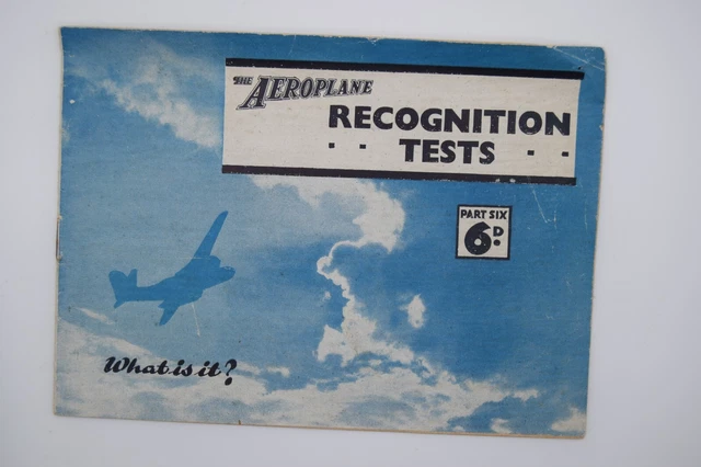 AIRCRAFT IDENTIFICATION RECOGNITION tests? WW2 Part 6 1942 £5.99 ...