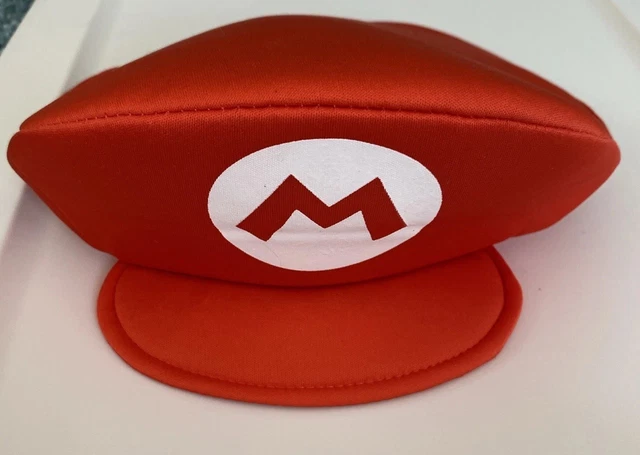 NINTENDO MARIO RED Foam Hat Cap Costume Cosplay Accessory Child One ...