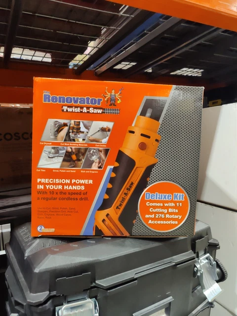 THE RENOVATOR 287PC Twist-a-Saw 550W Multi-Purpose Deluxe Power Tool ...