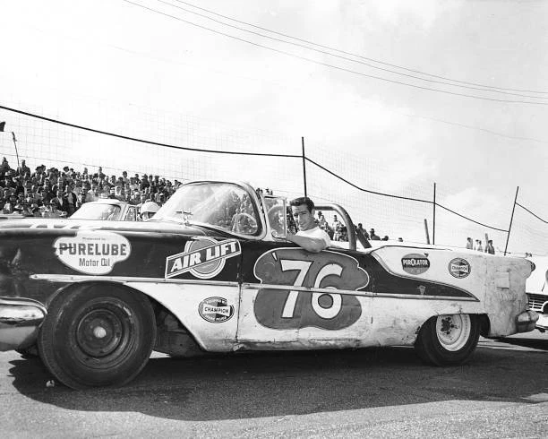 LARRY FRANK RAN first eight races NASCAR Convertible Series drivin- Old ...