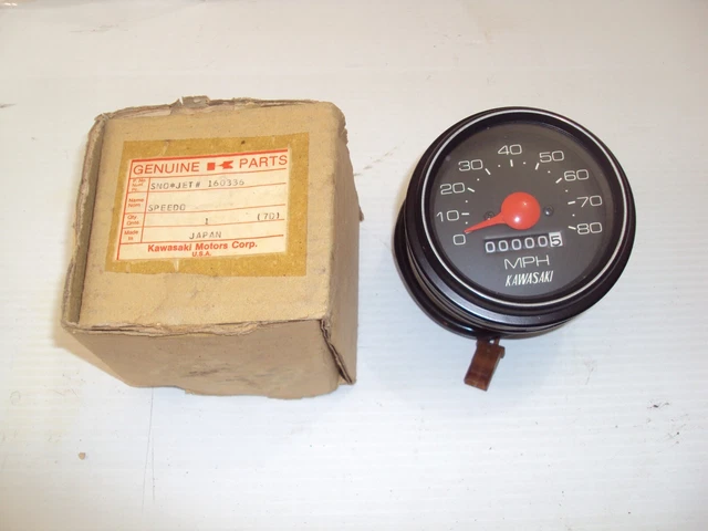 VINTAGE NOS, OEM Kawasaki Sno Jet Speedometer, SST models, 160336 $75. ...