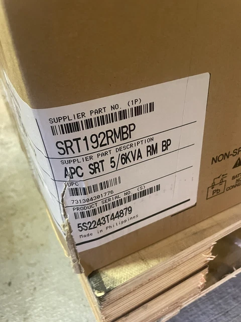 APC SMART-UPS SRT 192V 5kVA and 6kVA RM Battery Pack SRT192RMBP $1,780. ...