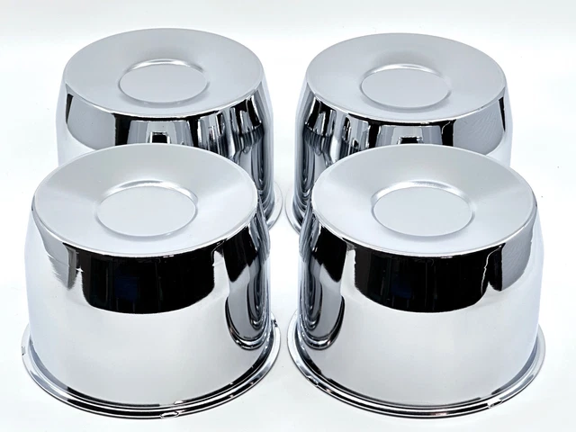 4 STEEL CHROME Center Cap For Truck SUV wheel rims 5.12" Center Bore 3. ...