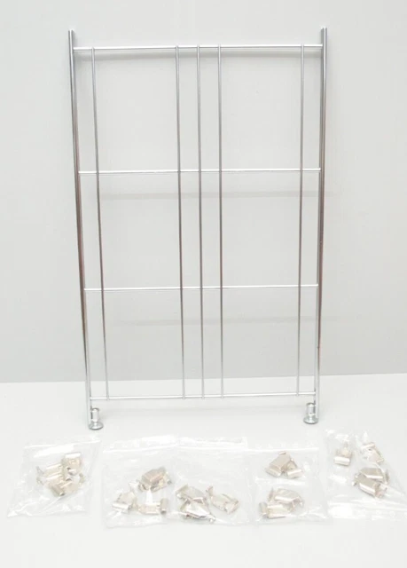 REGALLEITER 62CM BIII 38cm Metall verchromt Regalsystem +20er BIII 380 ...