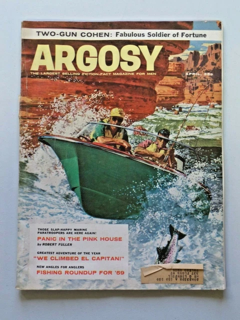 VINTAGE ARGOSY MEN'S Magazine April 1959 Climbing El Capitan Fishing ...