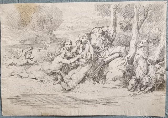 ORIGINAL OLD MASTER graphite drawing £71.64 - PicClick UK