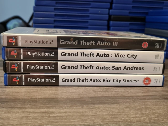 PS2 GTA BUNDLE. Grand Theft Auto 3, Vice City, Stories, San Andreas ...