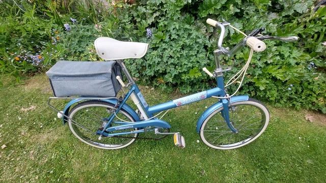 STUNNING VINTAGE ORIGINAL 70s Raleigh Denim 18" Wheel Girls Bicycle ...
