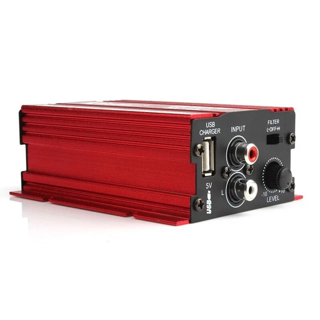 MINI HI-FI STEREO Audio Amplifier Amp Subwoofer Car 12V 500W 2-Channels ...