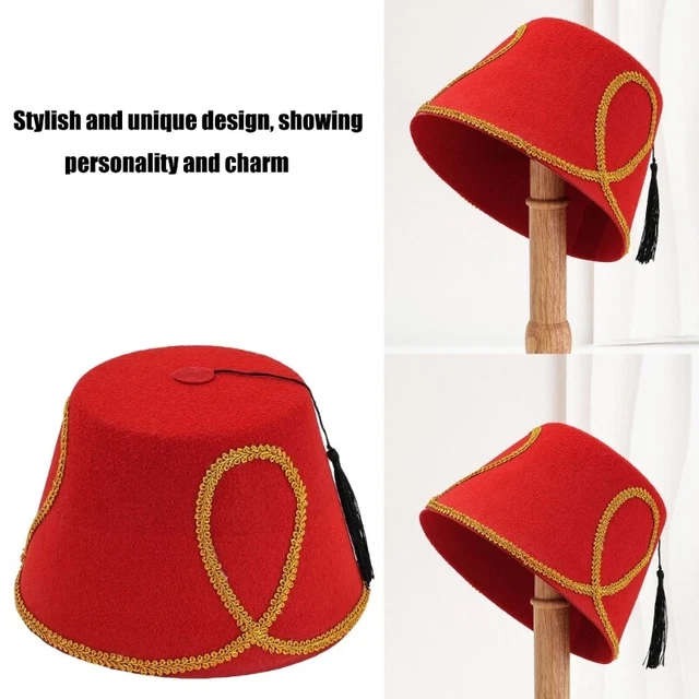 FANCY TURKISH HAT Turkish Hat Eye-catching Moroccan Themed Costume ...