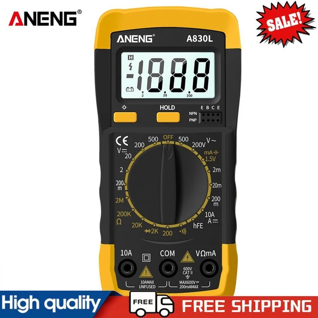 A830L DIGITAL MULTIMETER Amper Gauge Buzzer Measuring Instruments ...