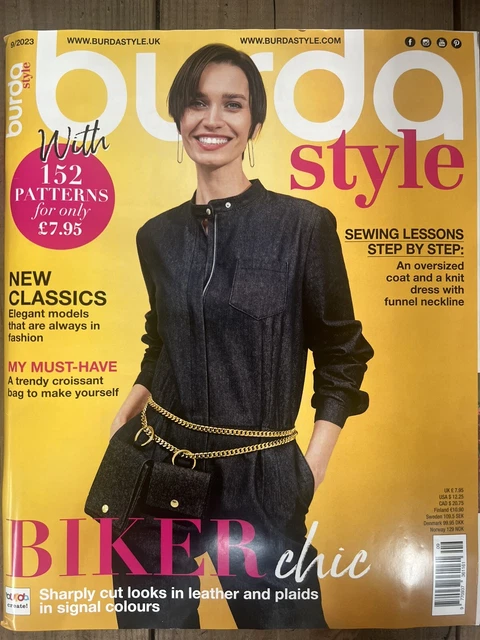 BURDA STYLE MAGAZINE 9/2023 152 Patterns Biker Chic: Looks in leather ...