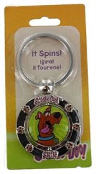 SCOOBY DOO SPINNER Key Ring - Licenced Warner Bros - Metal Key Ring ...