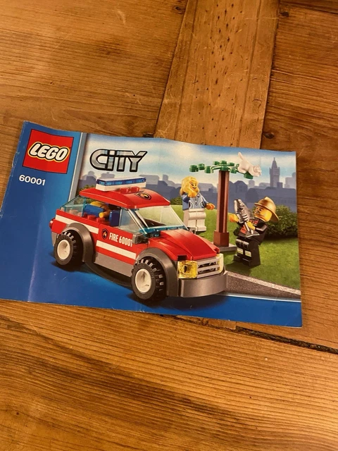 LEGO CITY 60001 Fire Chief Minifigure Set with Truck and 'Cat in a Tree ...