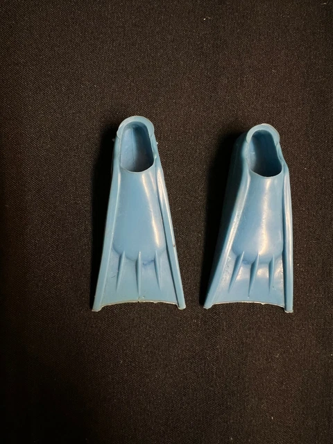 VINTAGE ACTION MAN - Underwater Explorer Blue Fins / Flippers £10.00 ...