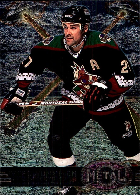 1996-97 FLEER/SKYBOX METAL UNIVERS #120 Teppo Numminen PHOENIX ARIZONA ...