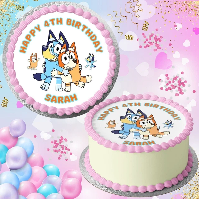Bluey Dance Cake Topper Image Edible Icing Personalised Birthday | My ...