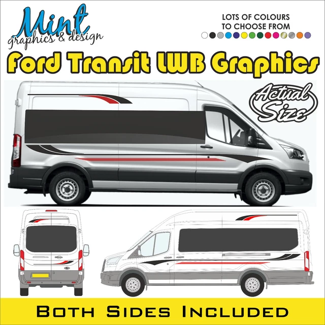LWB FORD TRANSIT MK8 MK7 L3 Stickers CAMPER van Motorhome GRAPHICS ...