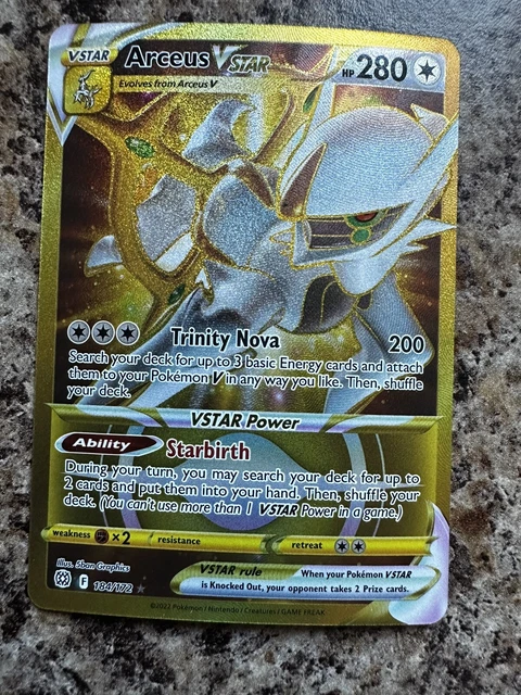PACK FRESH POKEMON [Brilliant Stars] Arceus VSTAR 184/172 Gold Secret Holo (NM) $60.00 - PicClick CA