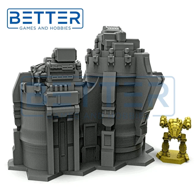 BUILDING 2 CP4, (6-8mm Scale). 3d printed Terrain, Battletech, Epic ...