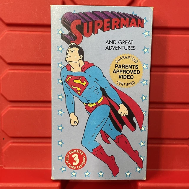 SUPERMAN AND GREAT Adventures VHS Animated Cartoons Rare Pre Owned ...