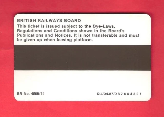 BRITISH RAIL APTIS Platform Ticket ~ BR(M) Stratford upon Avon - M01 ...