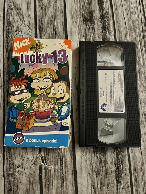 NICKELODEON RUGRATS ALL Grown Up VHS Lot HTF Lucky 13 Nicktoons Klasky ...