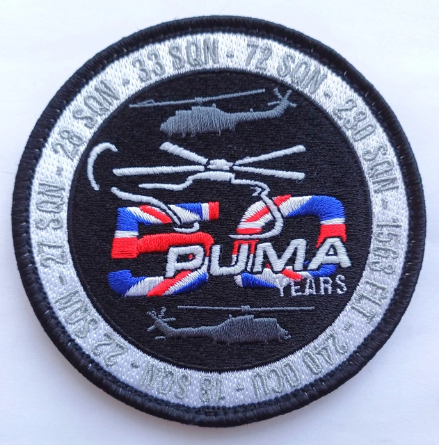 RAF PUMA 50 Years Of Service 3.5" Round Patch £21.52 - PicClick UK