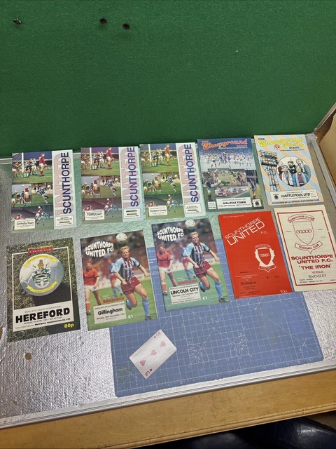 FOOTBALL PROGRAMMES COLLECTIONS/ bulk lots 1970’s -80’s Scunthorpe ...