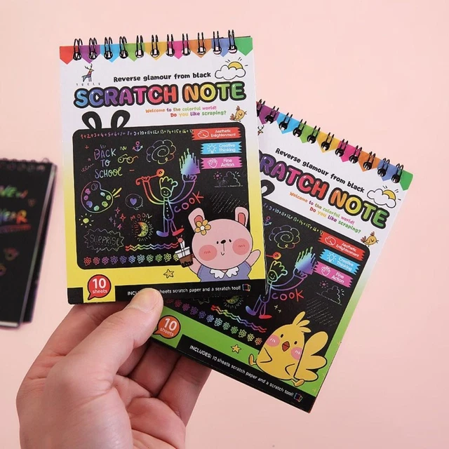 DIY HANDMADE PAINTING Paper 10 sheets Scratch Paper Children $7.08 ...