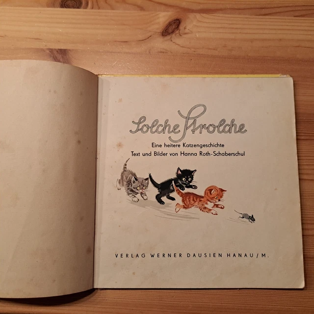 KATZEN-BILDERBUCH HC MF HL SOLCHE STROLCHE Dausien 1959 Zustand 3 EUR ...