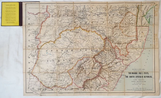 STANFORD'S NEW LARGE Scale Map South Africa Guerra Sud Africana ...