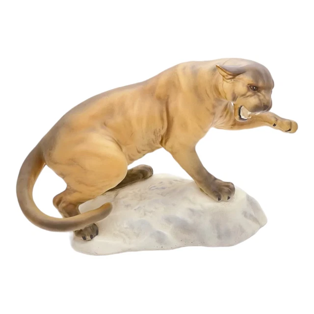 BESWICK NO. 1702 Matt Puma / Mountain Lion On Rock ** Perfect Condition ...