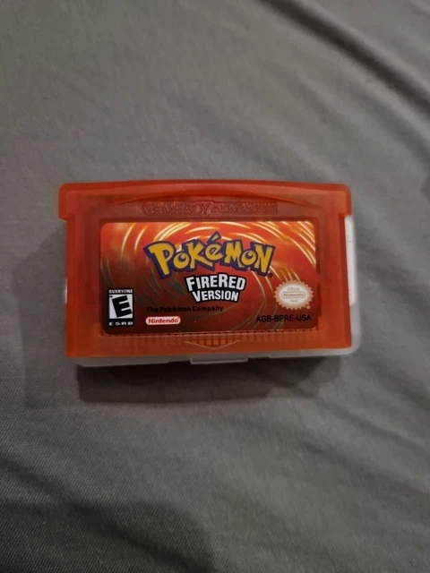 POKÉMON FIRE RED Version UK Genuine Official Item Nintendo Game Boy ...