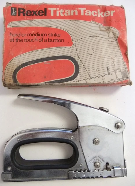 RARE, VINTAGE QUALITY Heavy Duty Staple Gun, Rexel Titan Tacker - Good ...