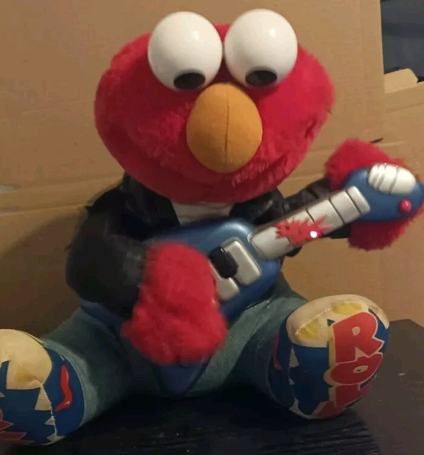 VINTAGE 1998 ELMO Sesame Street Rock N Roll Singing Fully Working £12. ...
