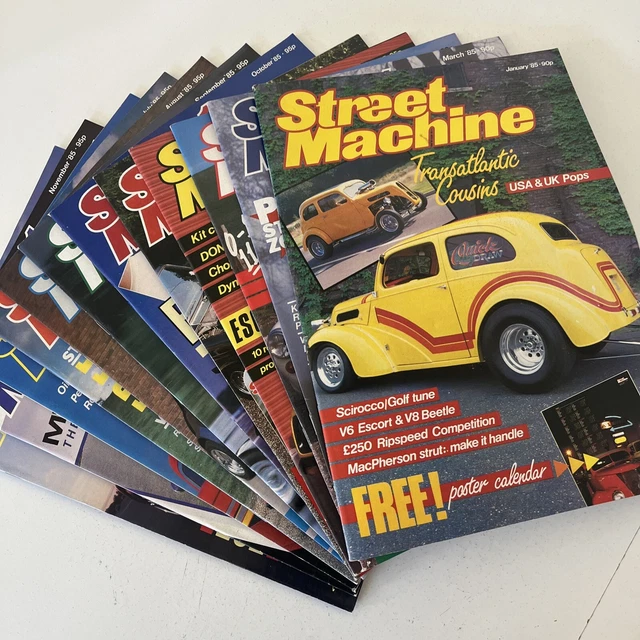 STREET MACHINE 1985 vintage hot rod Car Magazines with all Centrefold ...