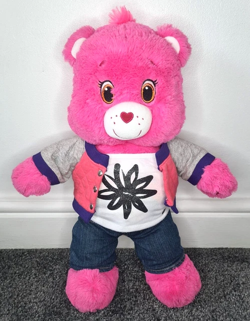 CARE BEARS BUILD A Bear Pink Cheer Bear Rainbow Bab Carebears Plush 18 ...