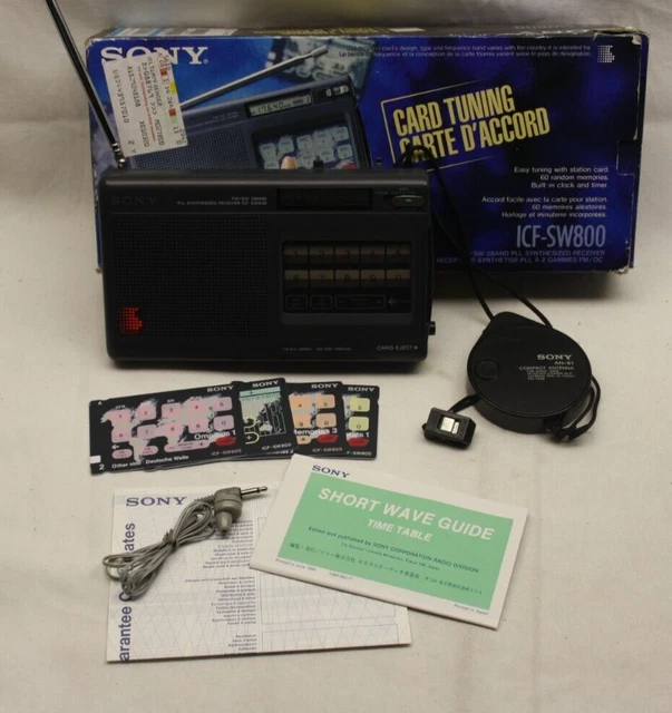 SONY FM/SW 2 bande PLL ricevitore sintetizzato radio ICF-SW800 incl ...
