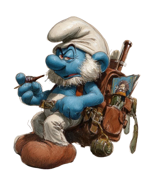 SMURFS CONCEPT ART V2 Vinyl Car Decal Sticker – Waterproof & UV ...