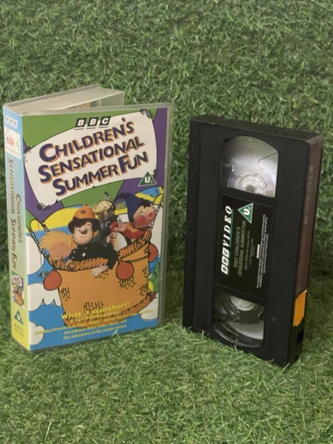 CHILDREN’S SENSATIONAL SUMMER Fun VHS Fireman Sam Noddy Pingu Kids ...
