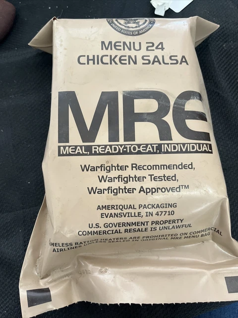 MENU MRE 24 sauce poulet repas individuel. AD EUR 19,87 - PicClick FR